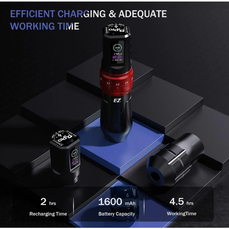 Jual EZ P3 Pro Wireless Battery Tattoo Pen MachineP3 pro battery click ...