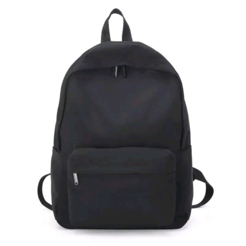 Jual Backpack Tas Ransel Polos Hitam Tas Backpack Ransel Sekolah ...