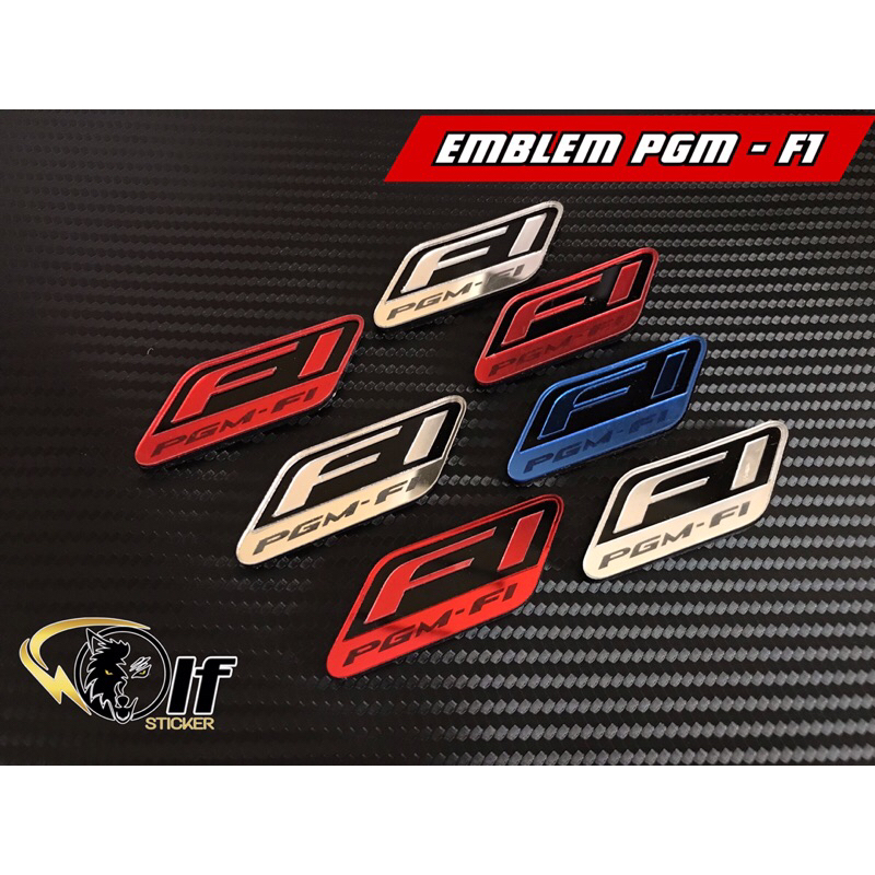 Jual EMBLEM F1 TIMBUL 3D LOGO PGM F1 TIMBUL 3D EMBLEM VARIASI MOTOR HONDA (1 PCS) | Shopee Indonesia