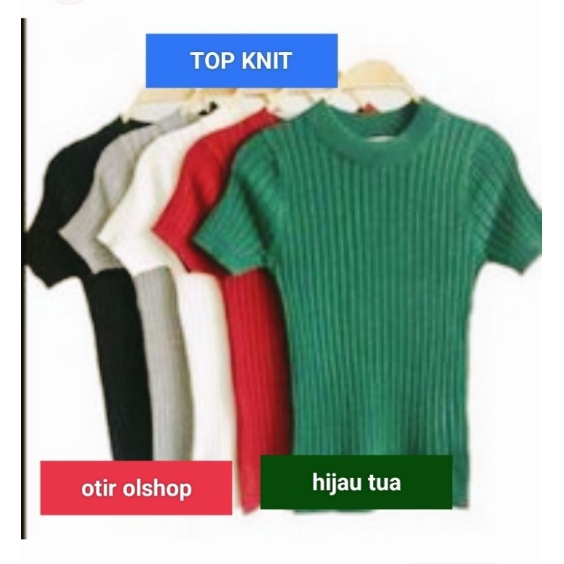 Jual TOP KNIT/atasan rajut krah bulat. | Shopee Indonesia