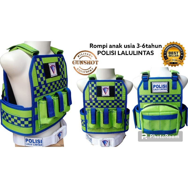 Jual Rompi anak Kostum Profesi POLANTAS Usia3-6tahun model Terbaik ...