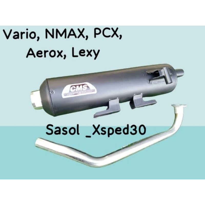 Jual KNALPOT COPY CMS STANDAR ADEM VARIO, PCX, NMAX, AEROX, LEXY, DLL ...