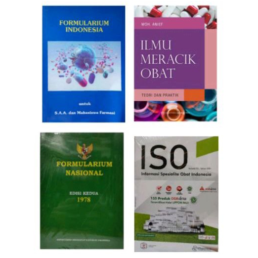 Jual Paket 4 Buku FARMASI , Formularium , Meracik Obat, ISO | Shopee ...