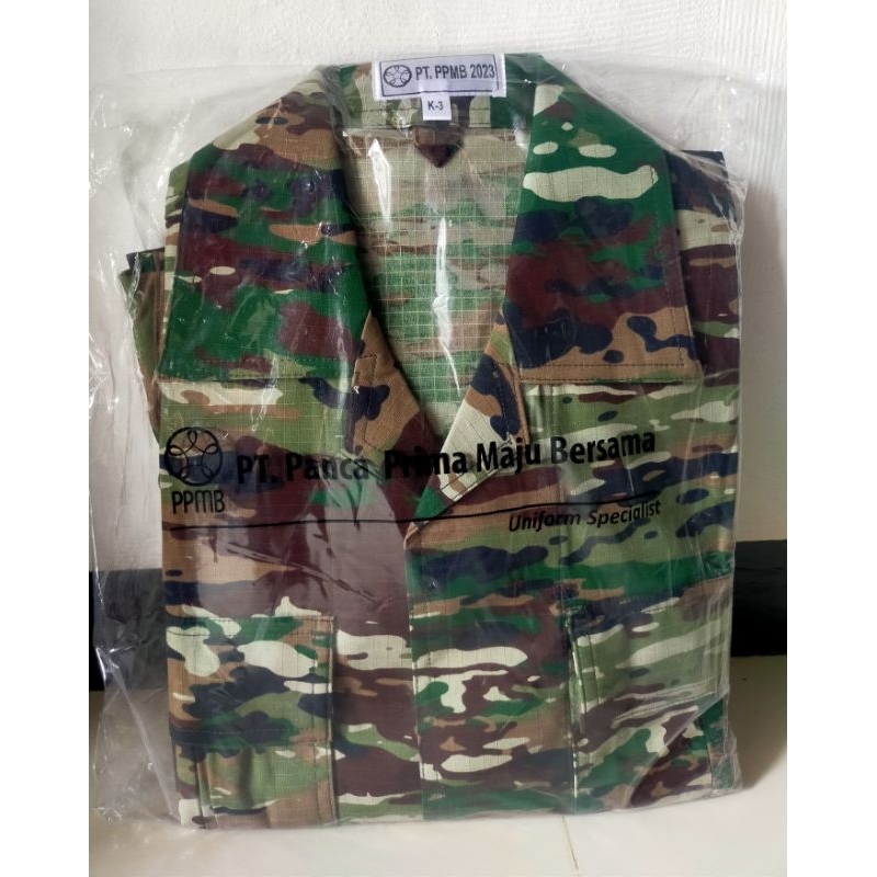 Jual baju pdl matra darat asli jatah pembagian / baju pdl kasad / loreng kasad | Shopee Indonesia