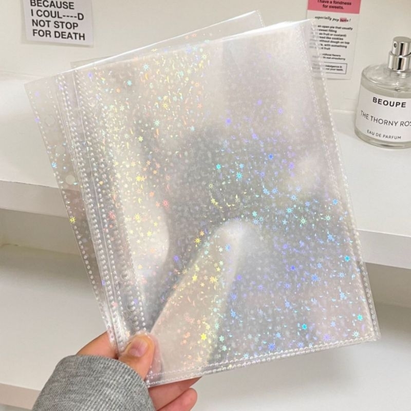 Jual ( 10 lembar ) A5 Binder Sleeve ONE SIDE Clear Tebal PC Photocard ...