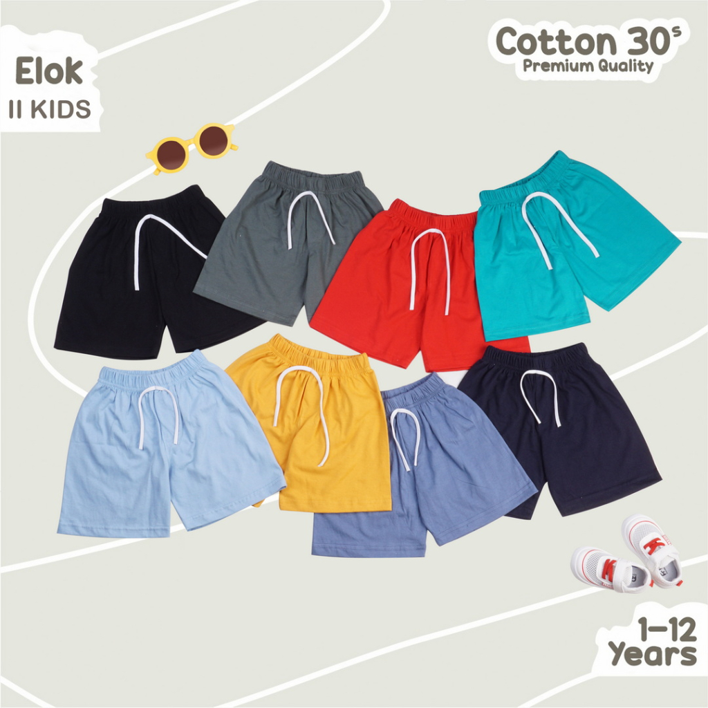 Jual Celana Pendek Anak Harian Polos Banyak Pilihan Warna Boxer Anak 1-12 Tahun | Shopee Indonesia
