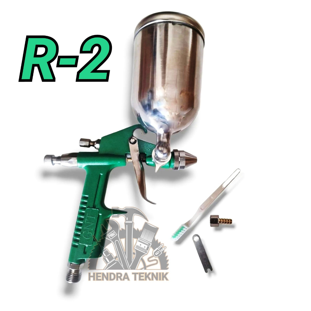 Jual SPRAYGUN R2 SPRAY GUN TABUNG ATAS 200cc TIPE LANCIP SPET DUCO ...