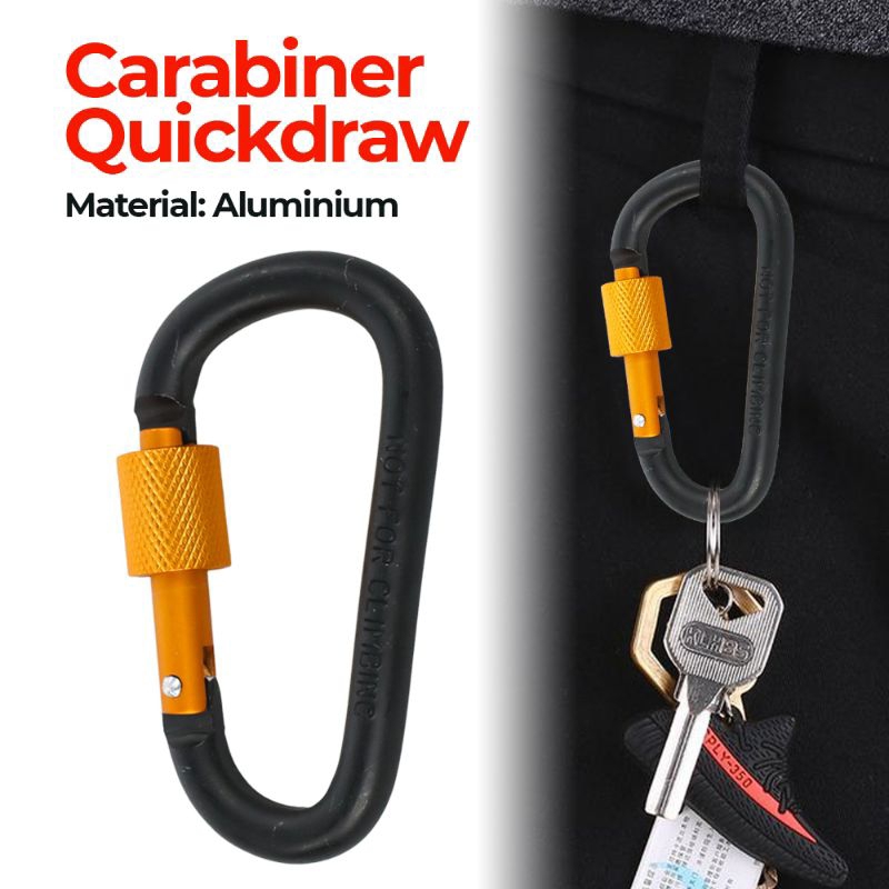 Jual Gantungan Kunci Carabiner Quick Draw Aluminium BUCKLE Hanging ...