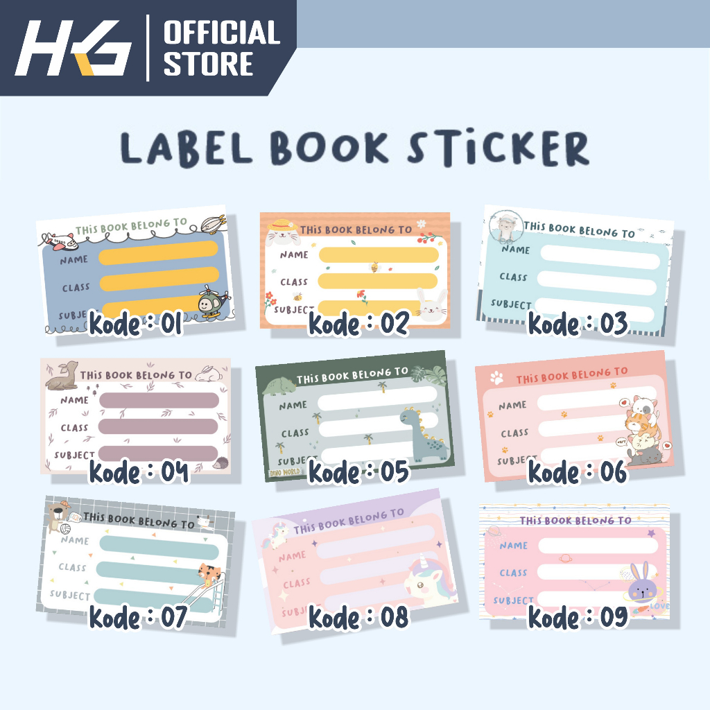 Jual Sticker Book Label - Cute Aesthetic | Shopee Indonesia