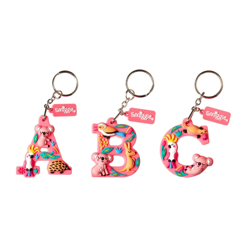 Jual Smiggle Lil Mates Scented Alphabet Keyring Keychain | Shopee Indonesia