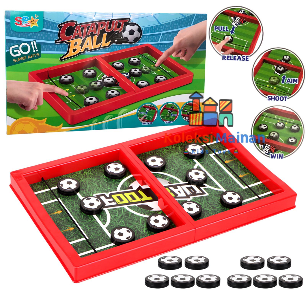 Jual Catapult ball sling puck mainan tembak board game karakter soccer ...