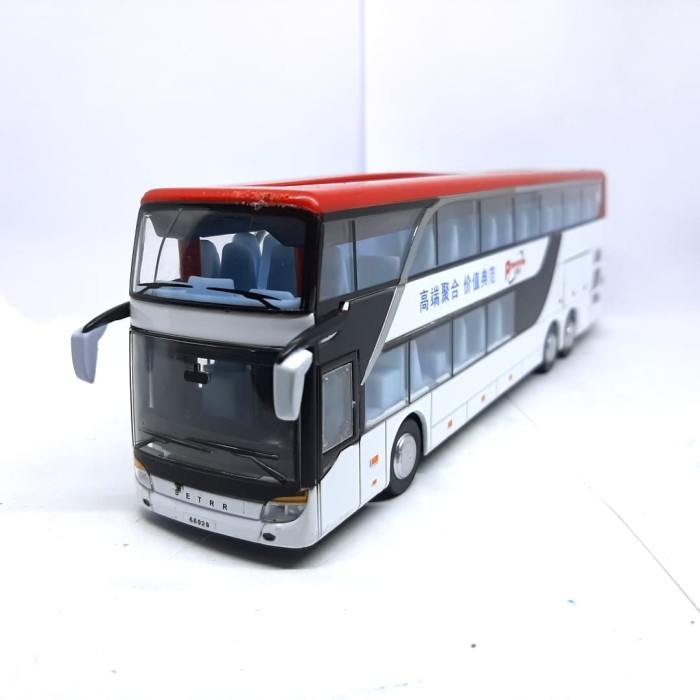 Jual Diecast Bus Double Decker Miniatur Bis Tingkat Mobil Mobilan Besi ...
