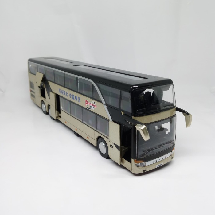 Jual Diecast Bus Double Decker Miniatur Bis Tingkat Mobil Mobilan Besi ...