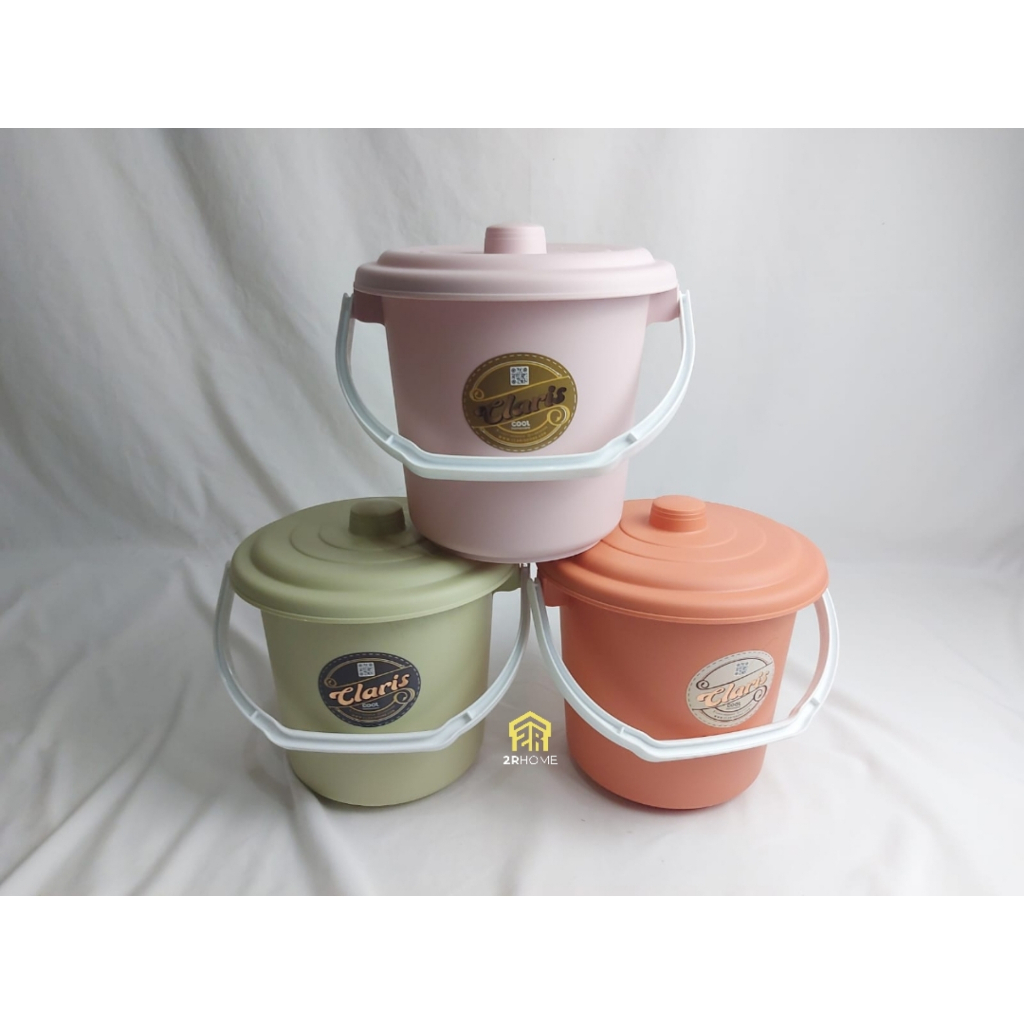 Jual Ember Air Volume 5 Liter Dengan Tutup dan Handle Claris | Shopee ...