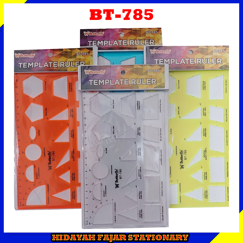 Jual Penggaris - Template Ruler - Penggaris Matematika | Shopee Indonesia