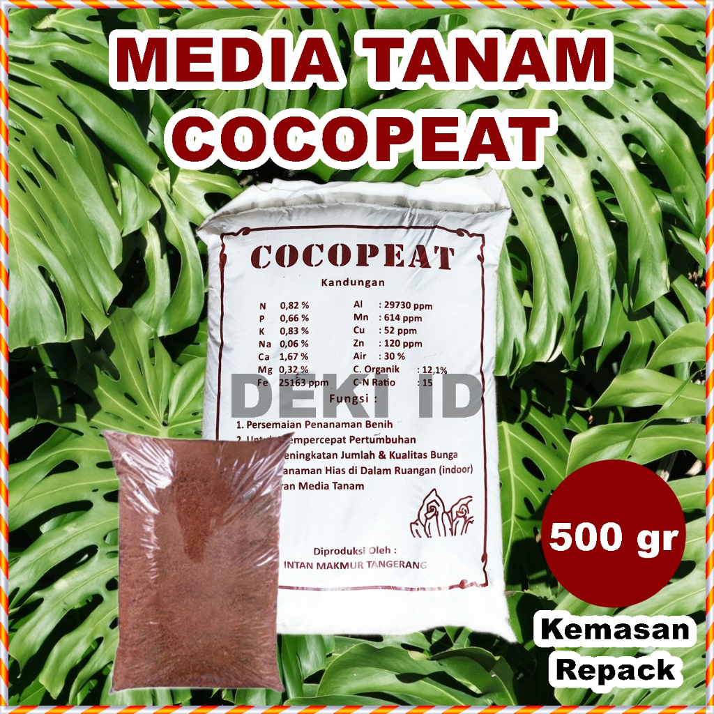 Jual Cocopeat 500 gr Repack Media Tanam Semai Cocopit Kokopit Organik ...