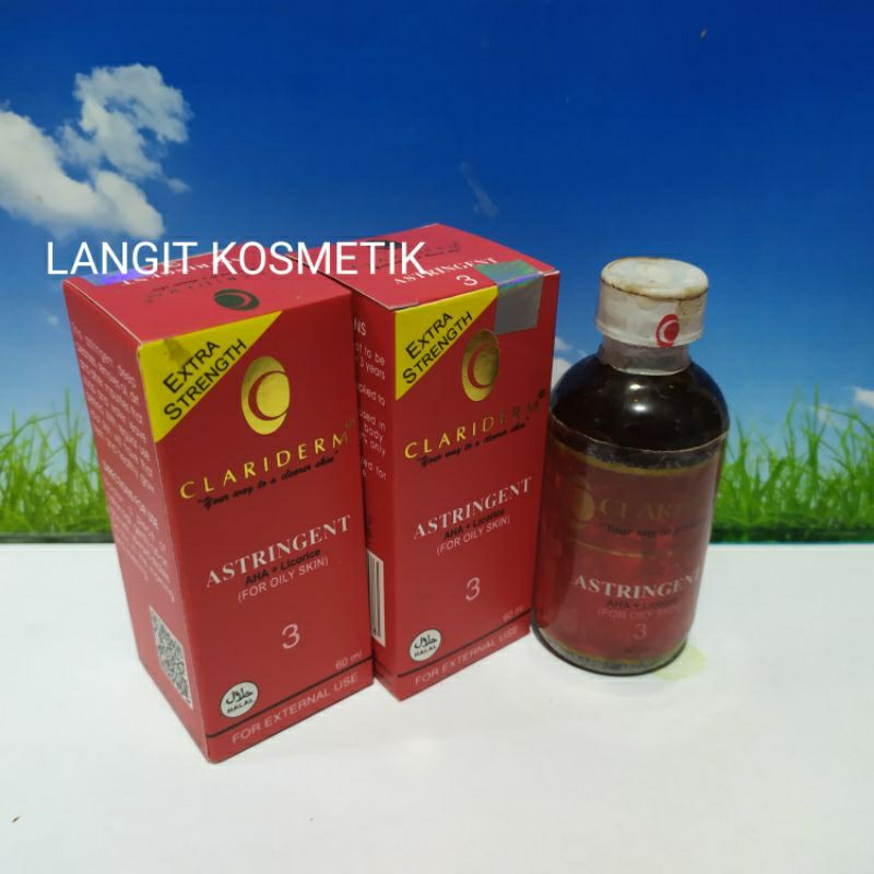 Jual (1pc) TONER CLARIDERM ASTRINGENT | Shopee Indonesia