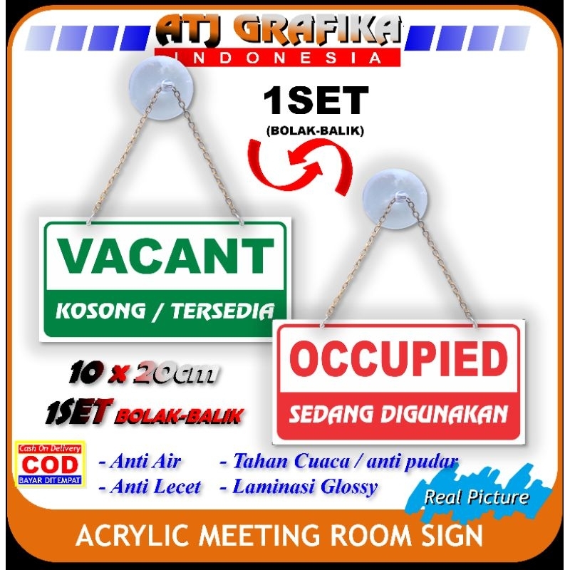 Jual Acrylic meeting room ruang rapat papan informasi kantor perusahaan ...