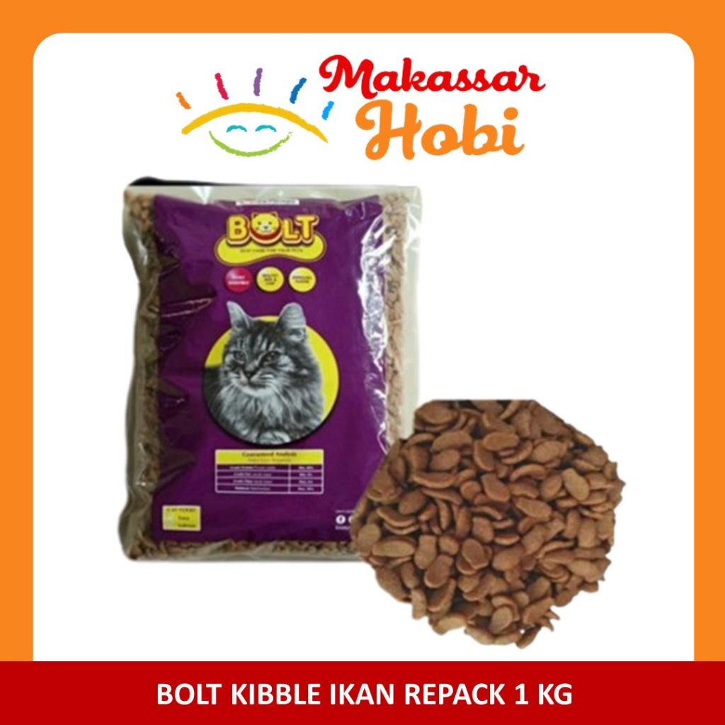 Jual Bolt Ikan Repack 1kg 1 kg Makanan Kucing Dry Cat Food Kering Rasa ...