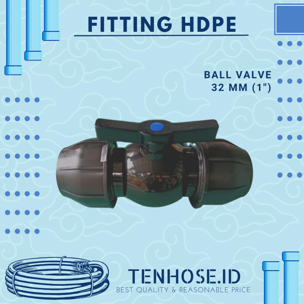 Jual Fitting HDPE Stop Kran / Ball Valve Ukuran 32 MM (1" Inch) | Shopee Indonesia