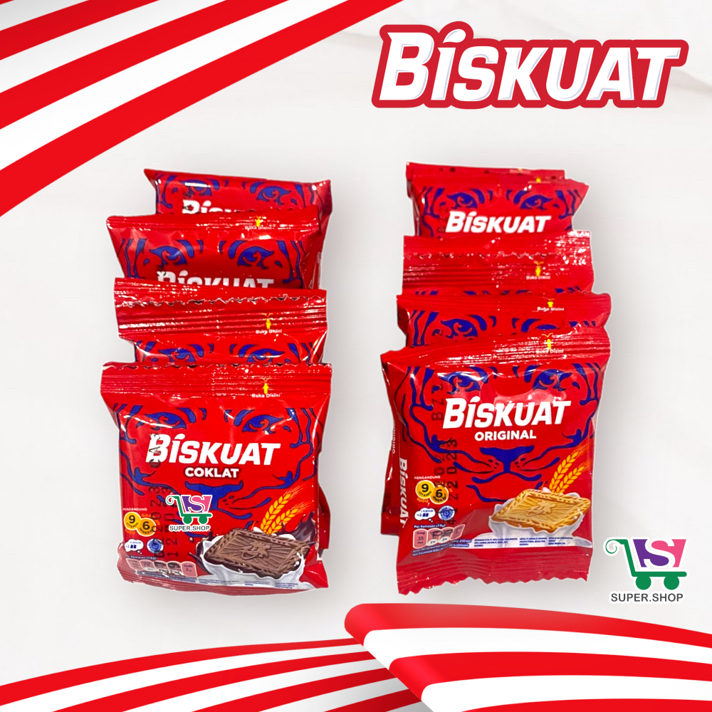 Jual Biskuat Biskuit Susu Cokelat / Original isi 10 pcs | Shopee Indonesia