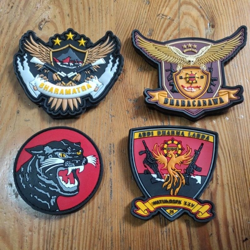 Jual Patch rubber/emblem karet Logo Angkatan brimob | Shopee Indonesia