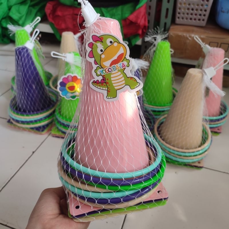 Jual Mainan Terapi Cone Ring Motorik Halus Fokus Anak | Shopee Indonesia