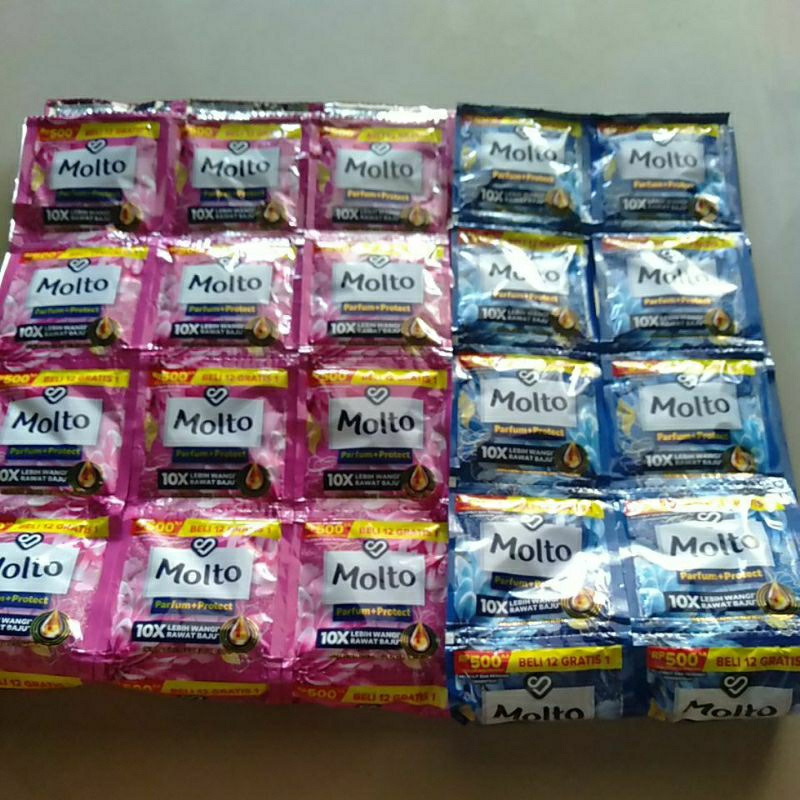 Jual pewangi pakaian MOLTO renteng sachet @ 9ml | Shopee Indonesia
