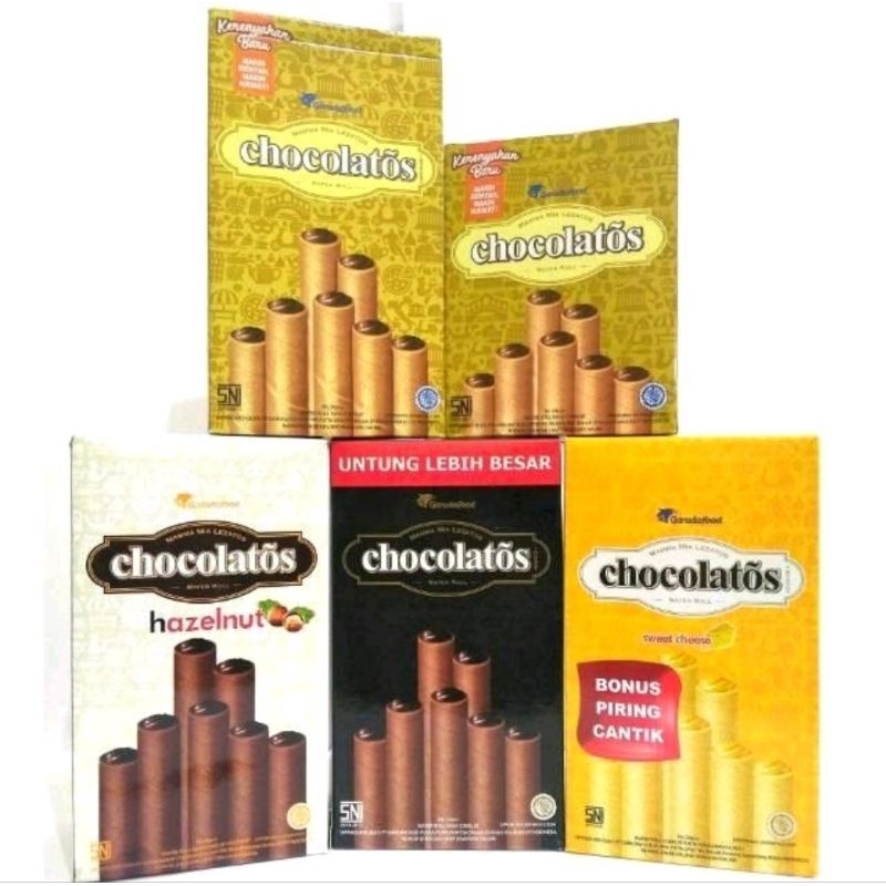 Jual CHOCOLATOS WAFER ROLL 1 PACK ISI 24 PCS X 16 GRAM | Shopee Indonesia