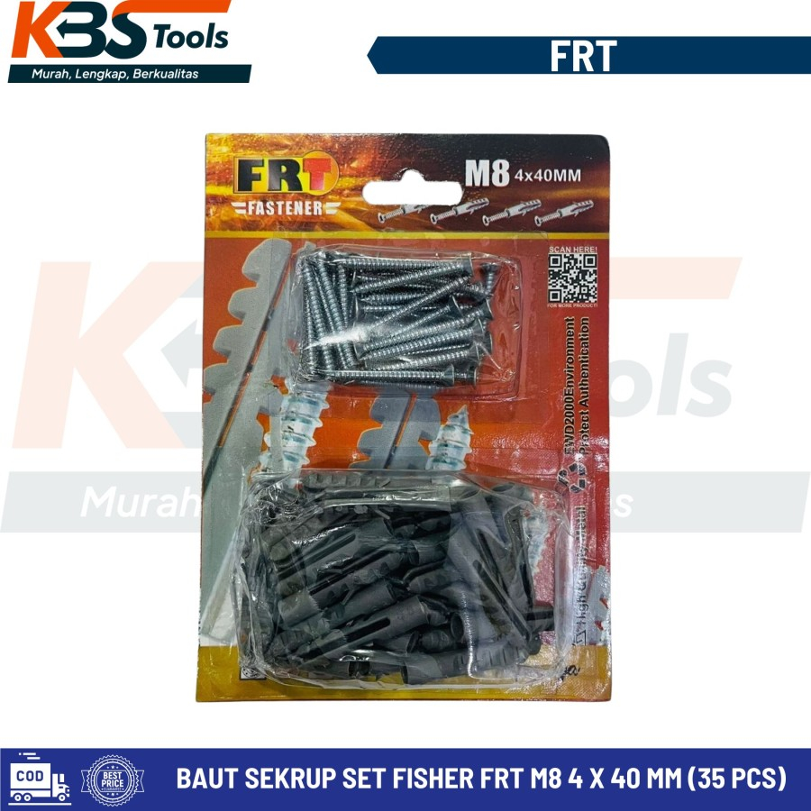 Jual Baut Sekrup Set Viser FRT M8 4 x 40 mm (35 pcs) Skrup 4x40 | Shopee Indonesia