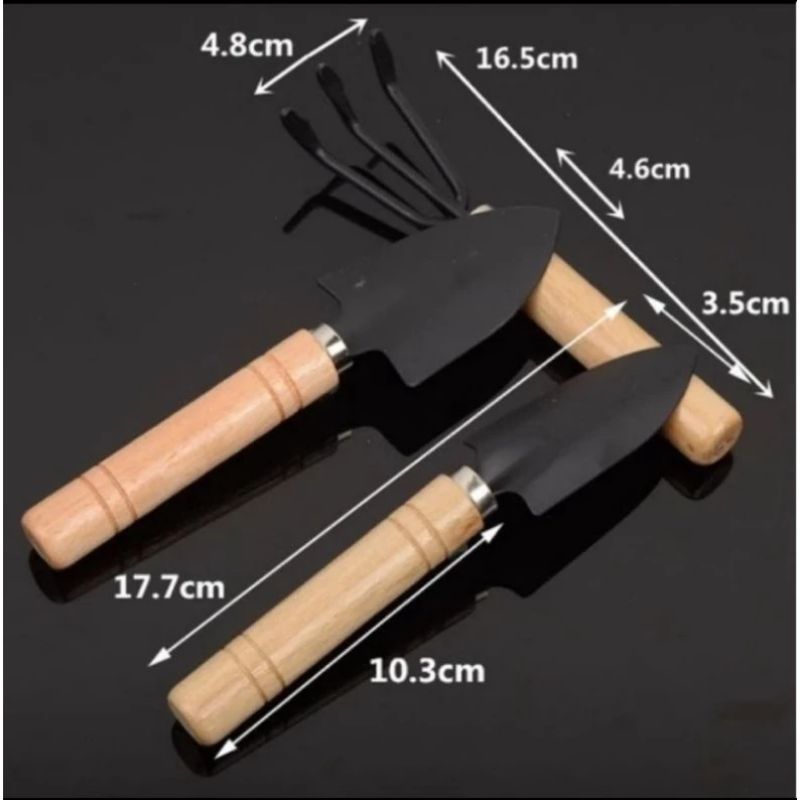 Jual Peralatan berkebun mini 3 in 1 skop , garpu dan cangkul sekop ...