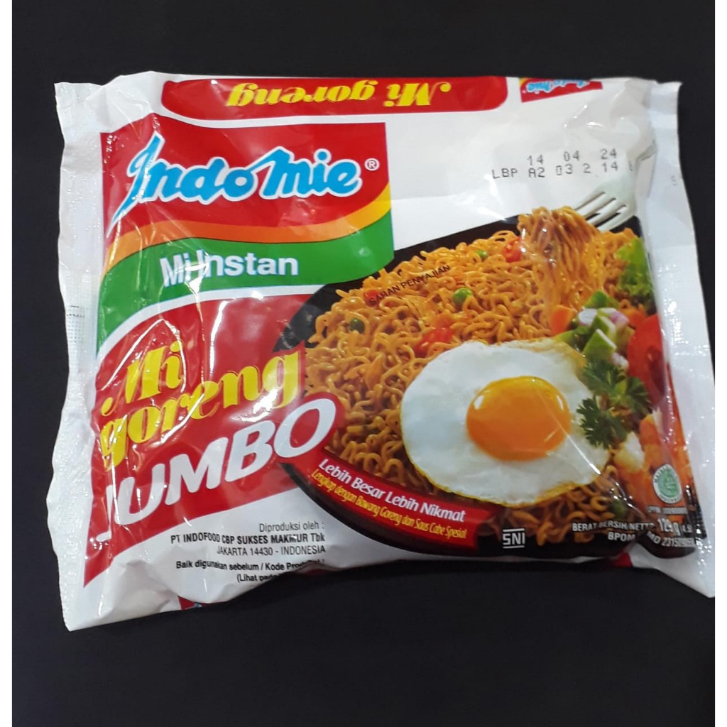Jual INDOMIE MIE GORENG JUMBO 129gr | Shopee Indonesia