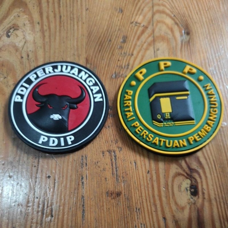 Jual Patch Rubber Partai PDI dan PPP 3D | Shopee Indonesia