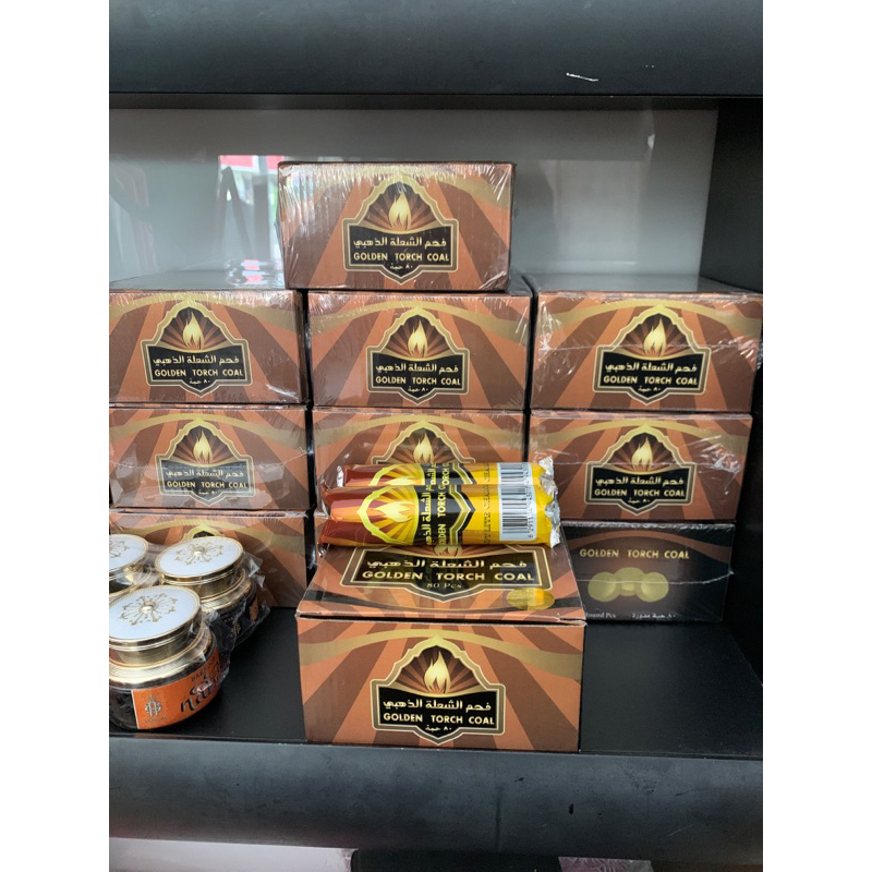Jual ARANG GOLDEN UTK BAKAR BUKHUR (1box 80pcs) | Shopee Indonesia