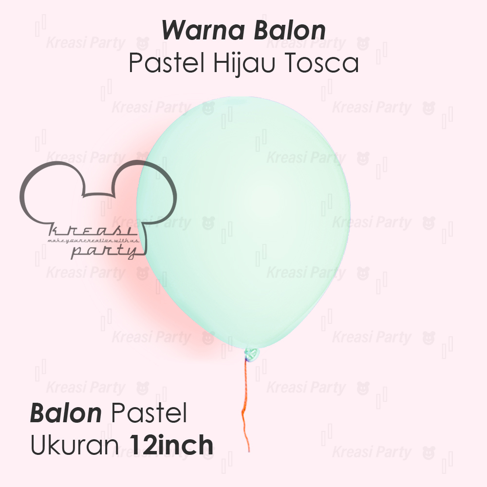 Jual Balon Latex Pastel 1 pack isi 50 / 100 pcs / Balon Per Pack ...