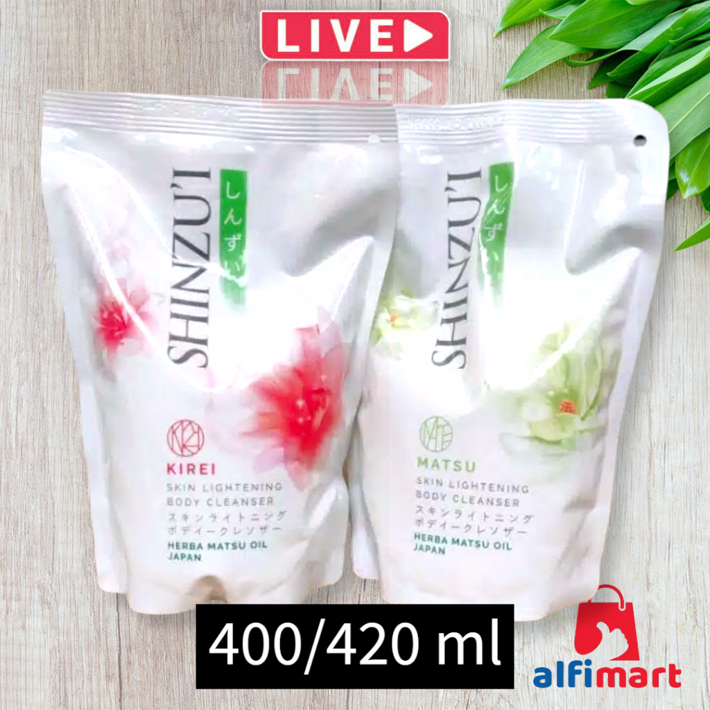 Jual Shinzui Body Cleanser Refill isi ulang kecil Kirei Matsu 400ml 400 ...
