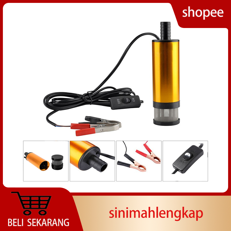 Jual Pompa Penyedot Bensin dan Oli Mobil Elektrik DC 12V Accu Portable ...