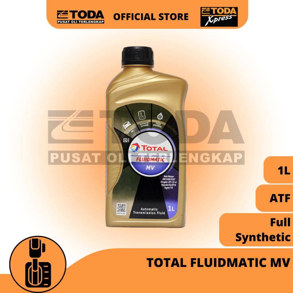 Jual Oli Transmisi Matic Total Fluid MV 1L Original Oli Matic Total | Shopee Indonesia