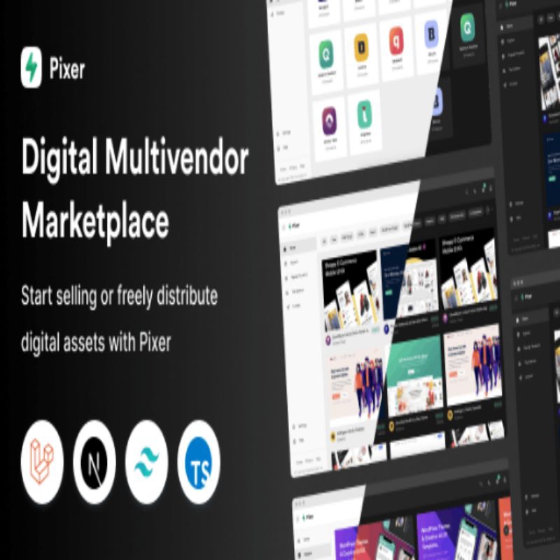 Jual Pixer - React Laravel Multi-Vendor Digital Marketplace | Shopee Indonesia