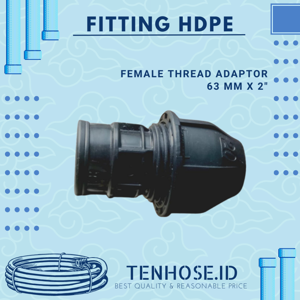 Jual Fitting HDPE Female Thread Adaptor Ukuran 63 MM × 2" Inch | Shopee ...