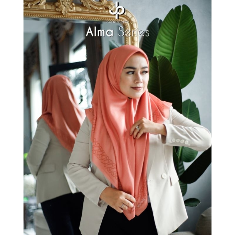 Jual HIJAB REGULER JP ALMA SERIES SALMON | Shopee Indonesia