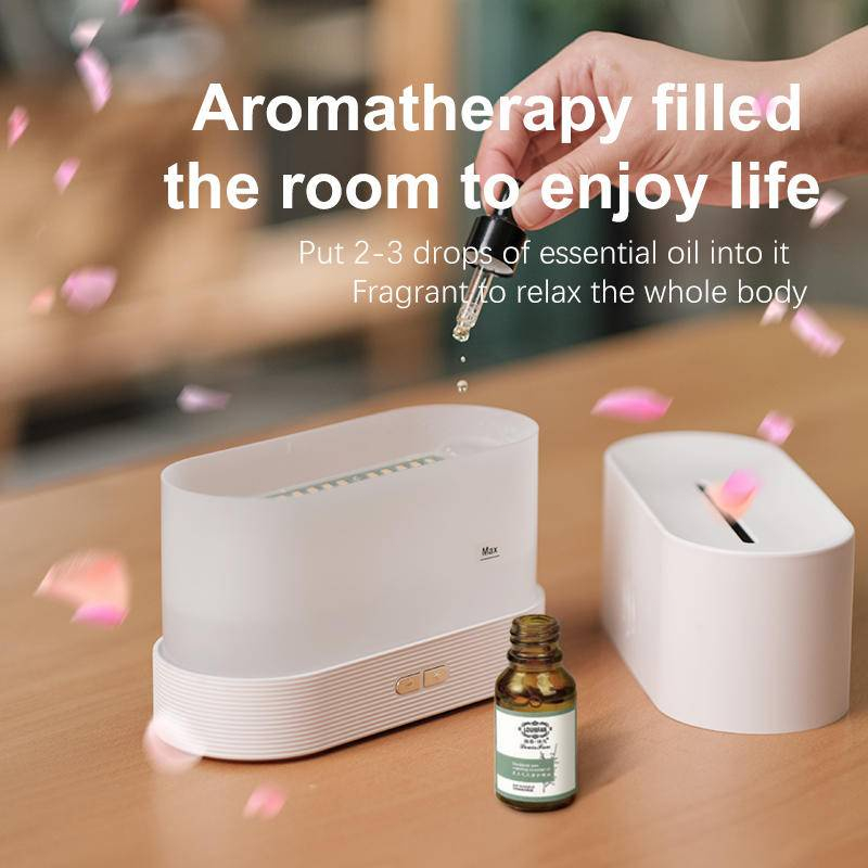 Jual Ultrasonic Air Humidifier Diffuser Ilusi Api USB Simulation Flame ...