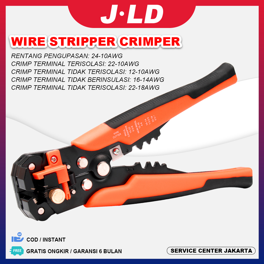 Jual JLD Wire Stripper Automatic Wire Stripper Crimper Electrician ...