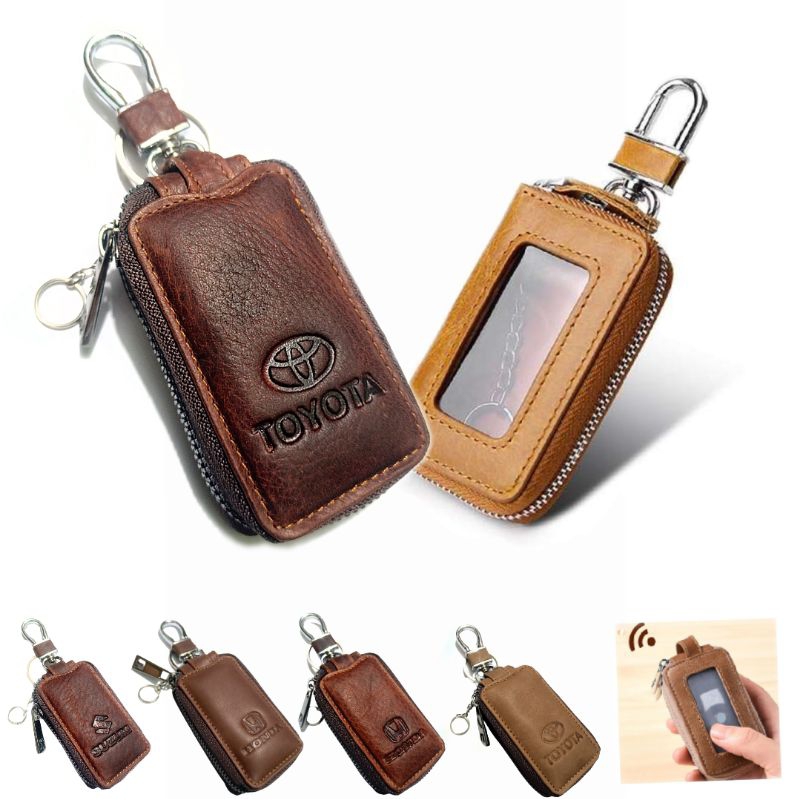 Jual dompet remote keyless mobil kulit asli transparan original dompet ...