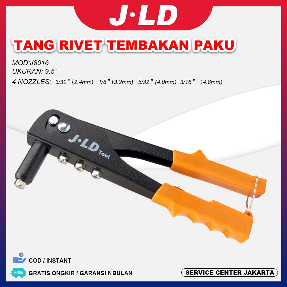 Jual JLD Hand Riveter Tang Rivet tembakan paku 9.5＂ Manual Hemat Tenaga ...