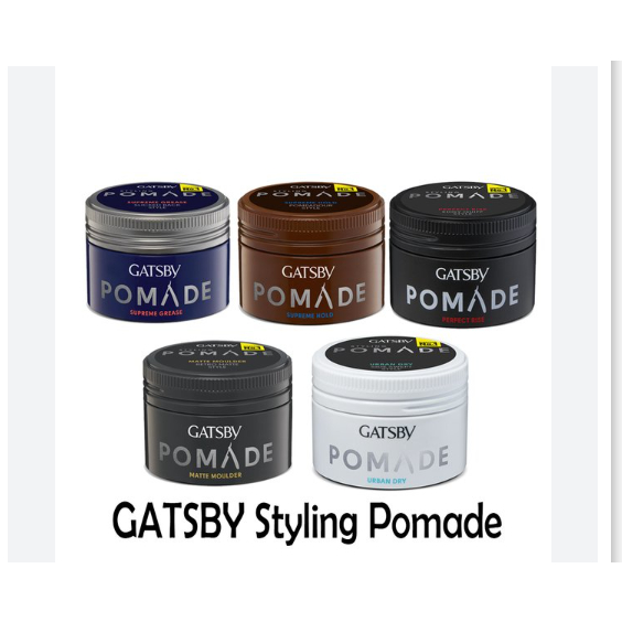Jual GATSBY STYLING POMADE 75GR/80GR (MINYAK RAMBUT) | Shopee Indonesia