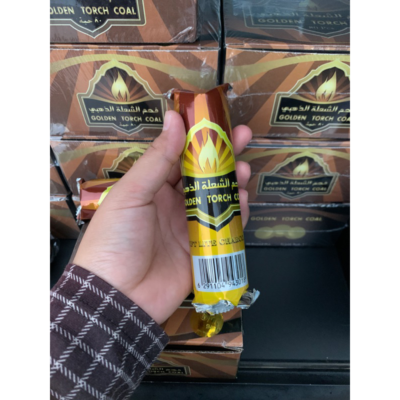 Jual ARANG GOLDEN UTK BAKAR BUKHUR(1bungkus/10pcs) | Shopee Indonesia