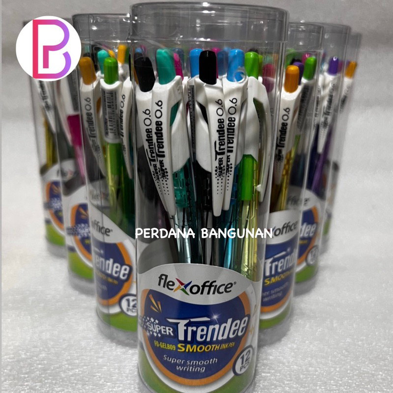 Jual PEN TRENDEE FLEXOFFICE 0,6MM TUBE ISI 12 PCS/PULPEN TRENDEE ...