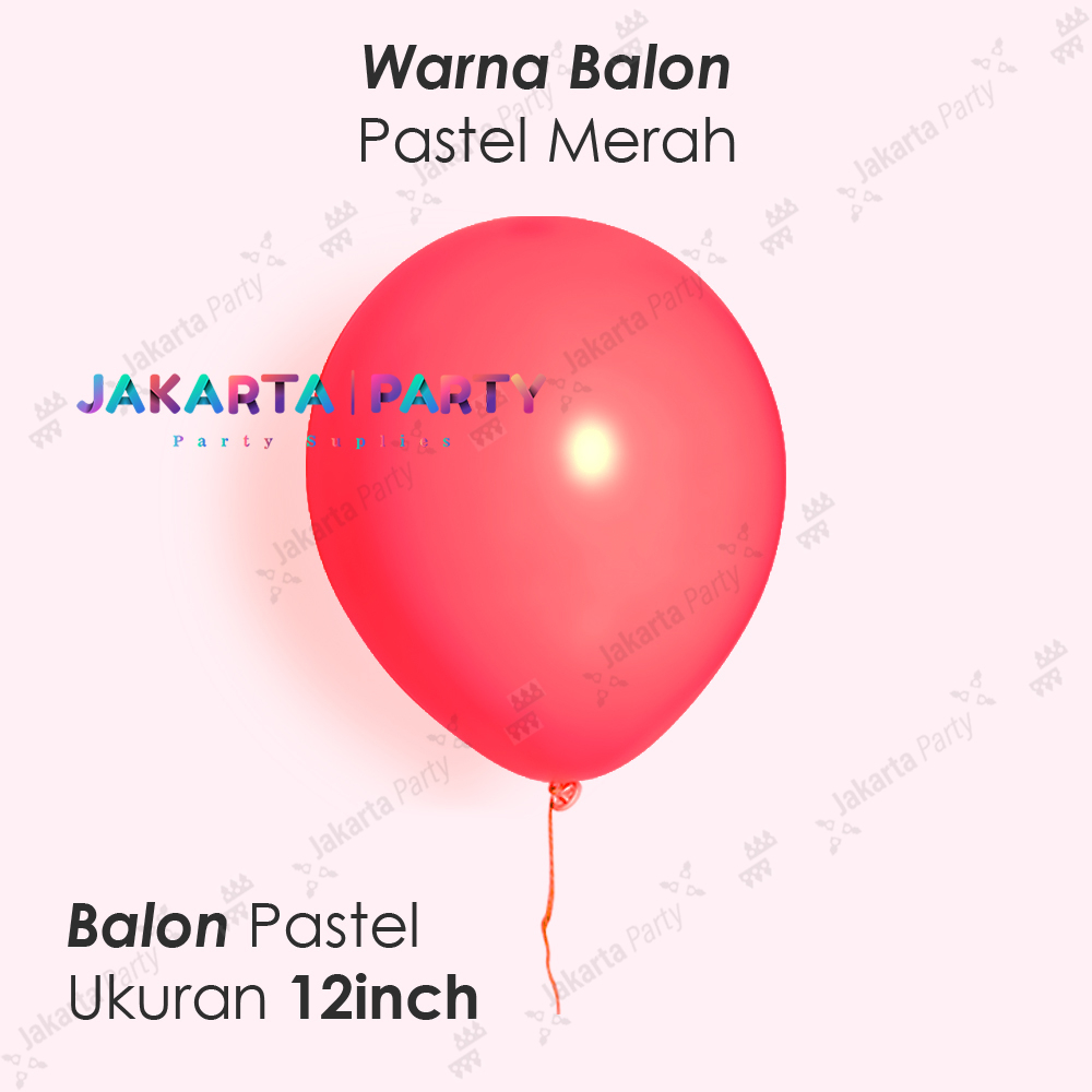 Jual Balon Latex Macaron 12 inch isi 50 pcs / Balon per pack / Balon ...