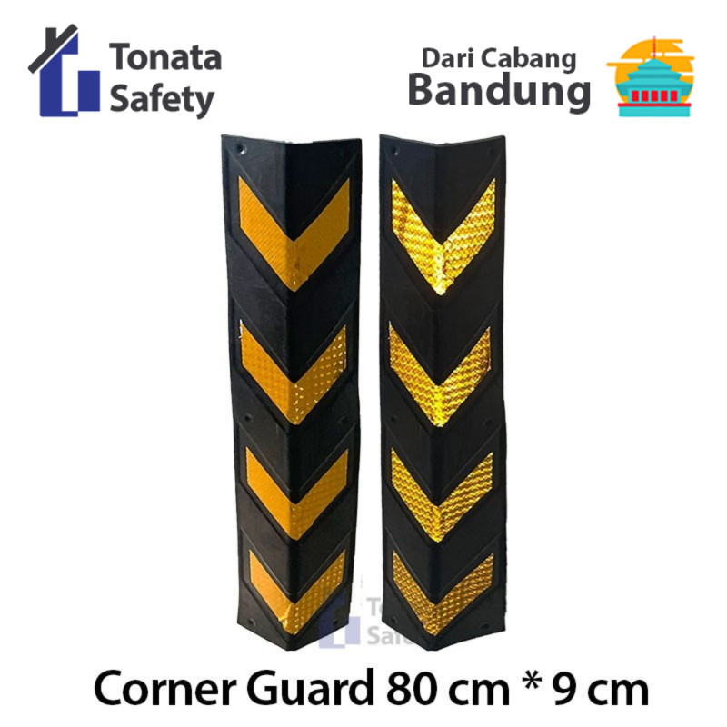 Jual Corner Guard Rubber / Pelindung Sudut Dinding Karet / 80 cm x 9 cm ...